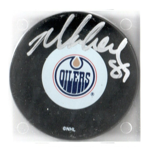 MIKE COMRIE EDMONTON OILERS TOPPS CERTIFIED AUTOGRAPH PUCK AUTO | eBay