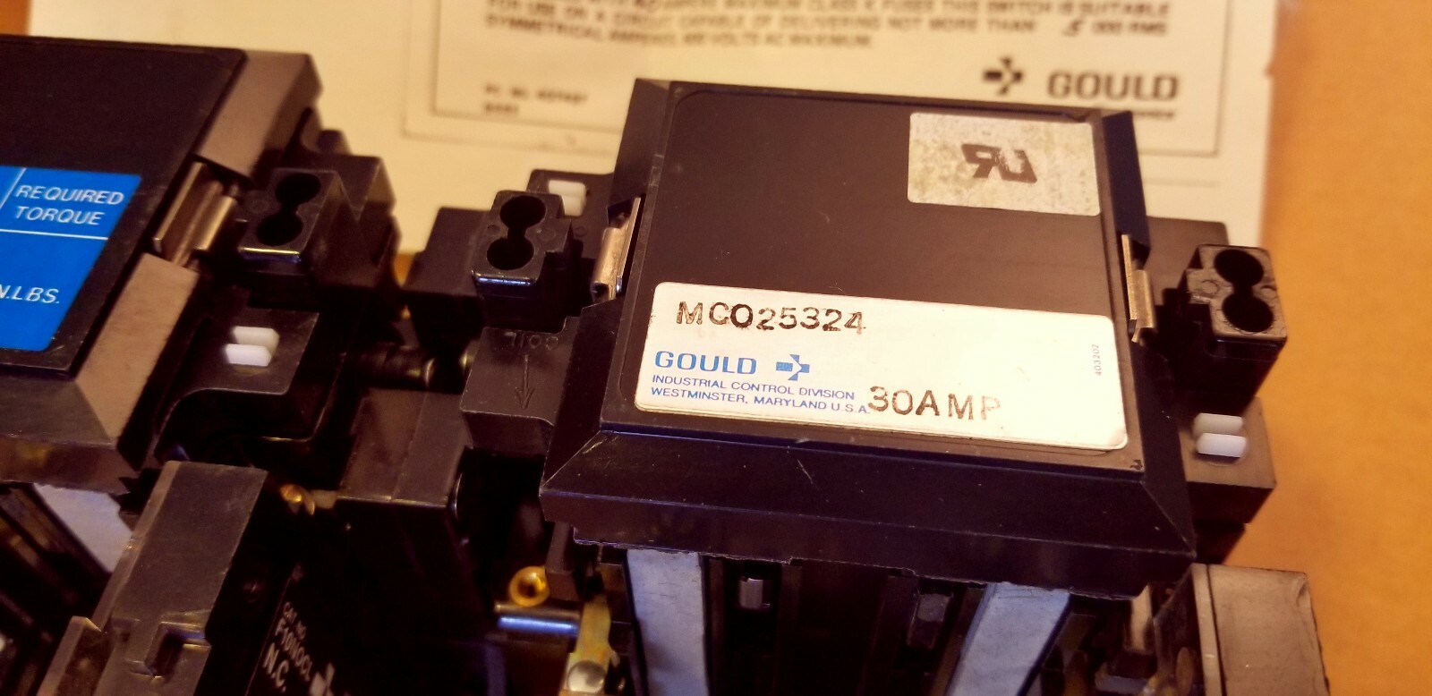 30 AMP 240 VOLT 307-2242 ONAN MC-0-253-24 GOULD TRANSFER SWITCH ...