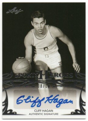 2013 Leaf Sports Heroes Silver BA-CH1 Cliff Hagan Auto 08/10 St. Louis ...