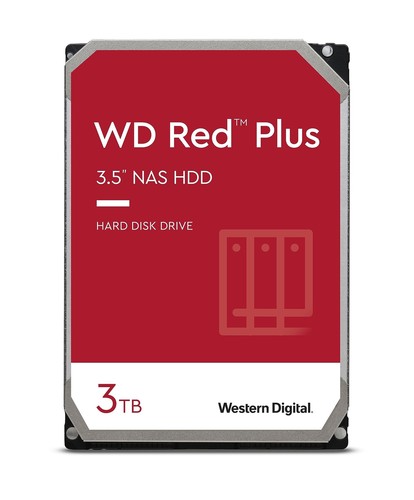 Western Digital 3TB WD Red Plus NAS Internal Hard Drive HDD 5400 RPM ...