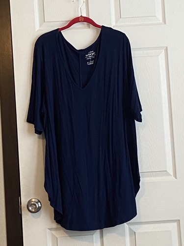 Torrid Super Soft Knits Tunic Top Womens Plus Size 5x Blue Casual | eBay