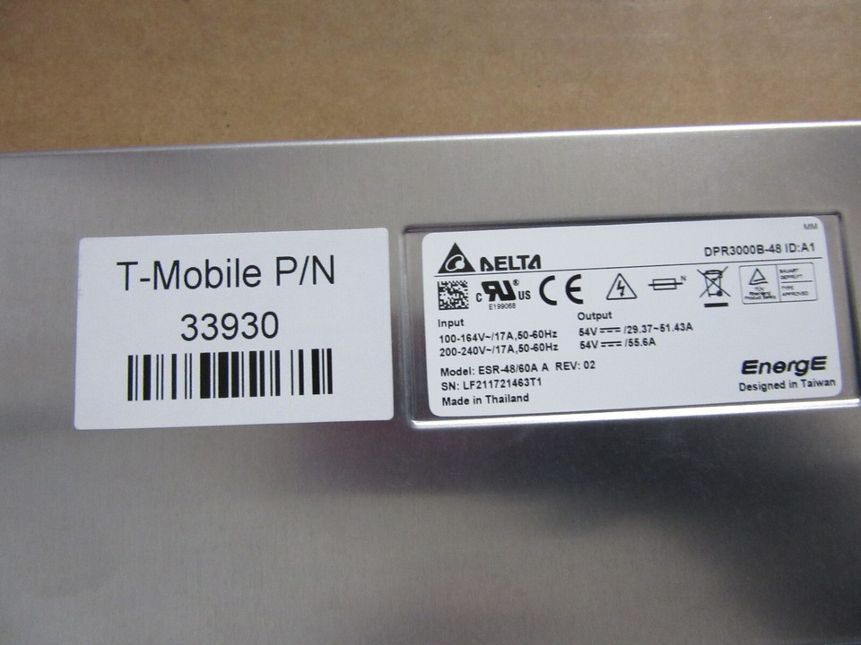 Delta DPR3000B-48 Rectifier Model ESR-48/60A New | eBay