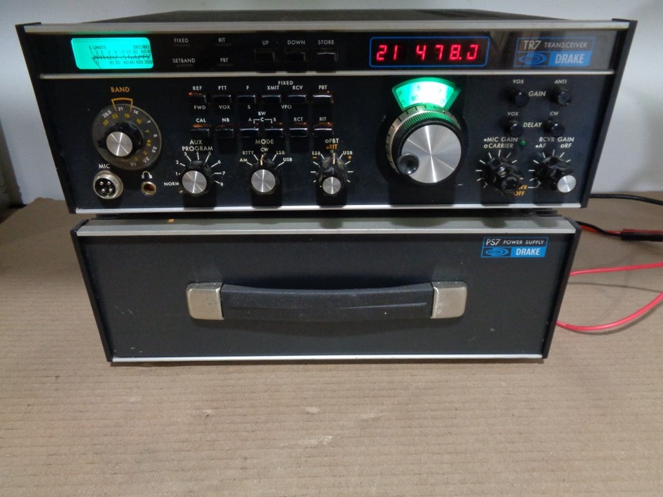 DRAKE TR7 HF TRANSCEIVER WITH PS7 POWER SUPPLY | eBay