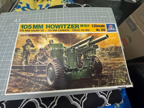 Vintage Italeri #319 105 MM Howitzer M101 Model 1:35 Kit | eBay