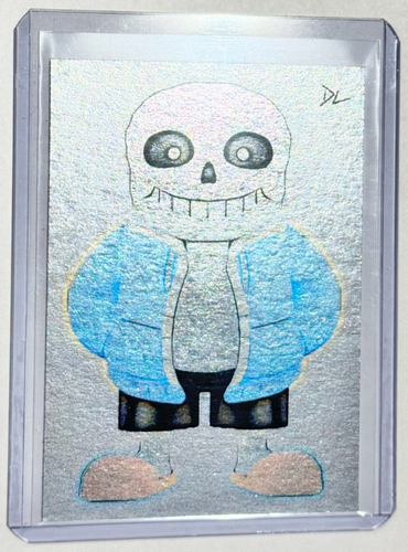 Sans Limited Platinum Plated Edition Artist Signed "Undertale" Trading ...