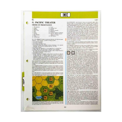 Avalon Hil Advanced Squad Leade Code of Bushido - Chapter G and Divider ...