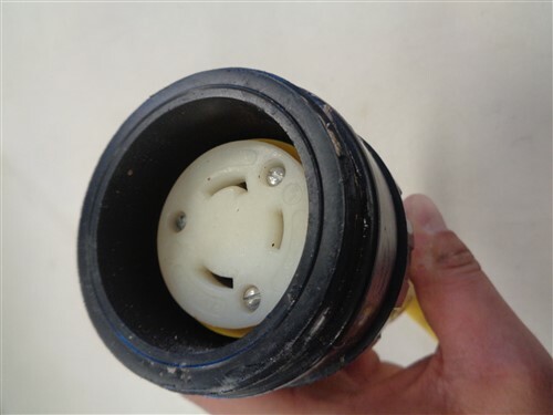MARINCO Y ADAPTER CABLE 50 AMP 125 / 250 VOLT W/ GROUNDING CLIP MARINE ...