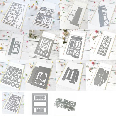 Movable Card Box Metal Cutting Dies Paper Crafts DIY Stencil ...