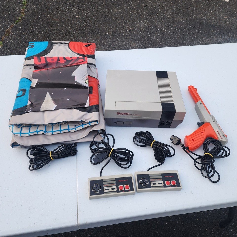 Nintendo NES Power Set Complete in Box System Pad Zapper and ...