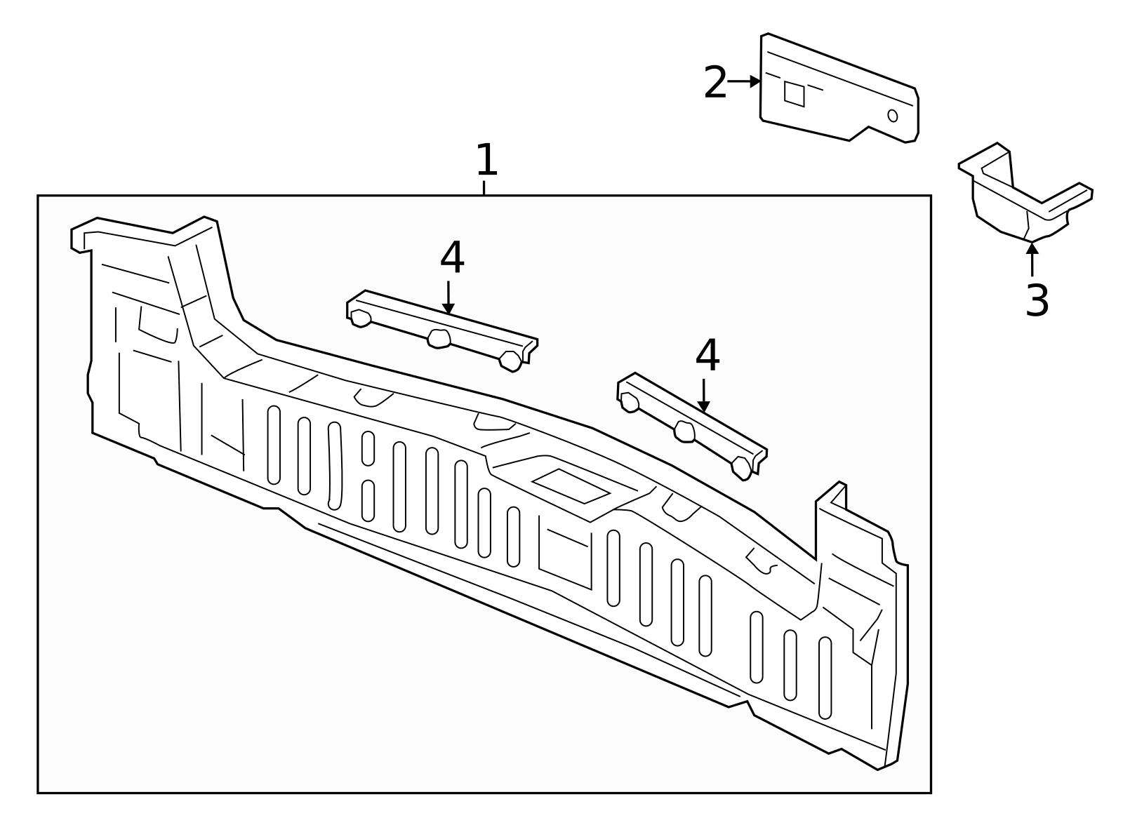 Genuine Acura Plate L Rear Panel Bumper 66163-TJB-A00ZZ for sale online ...