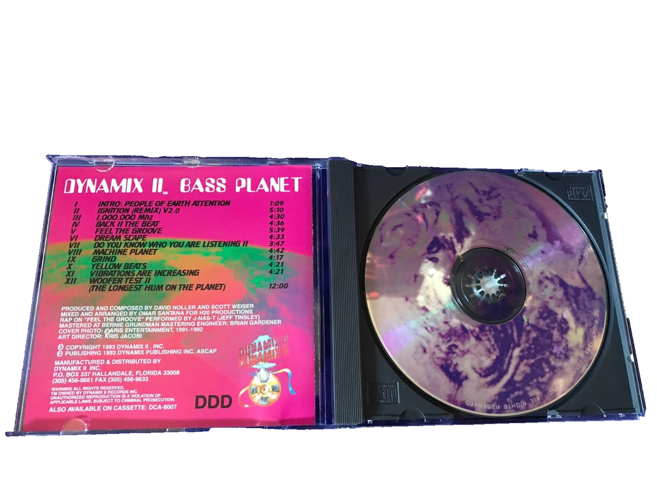 Bass CD- Vintage 1993 DYNAMIX II, Bass Planet, Classic Bass Mix CD- NEW ...