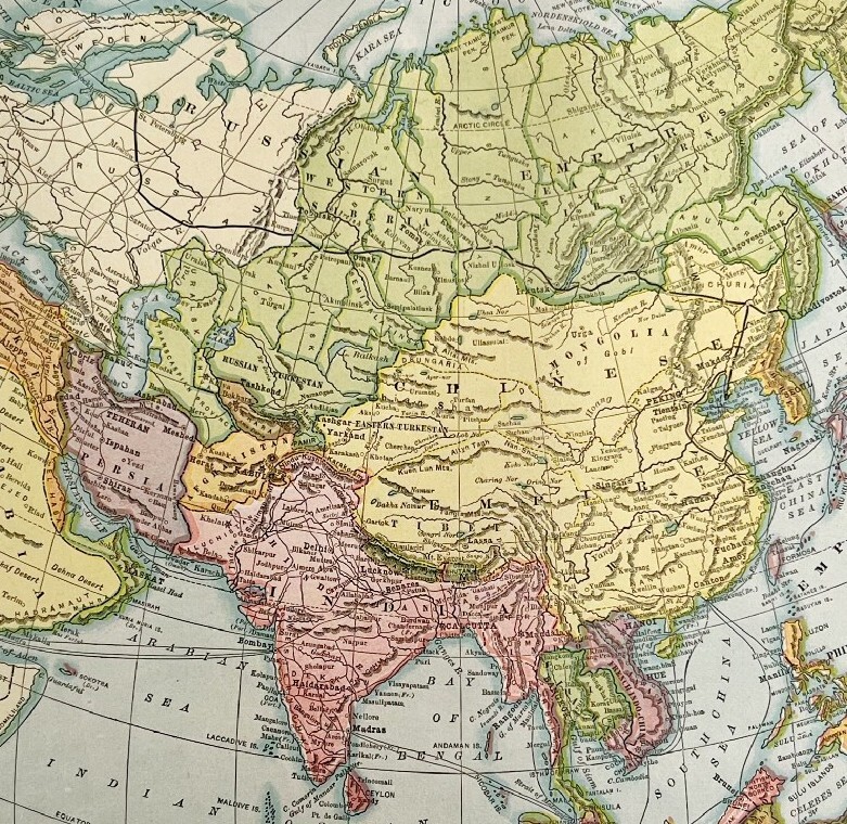 Large Map Of Asia Easy To Read And Printable