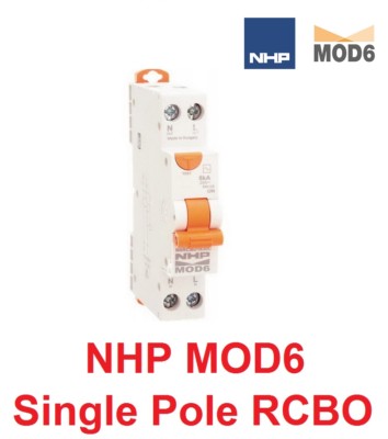 NHP 10A 16A 20A Single Pole RCD MCB RCBO 6kA Safety Switch 1 Phase ...