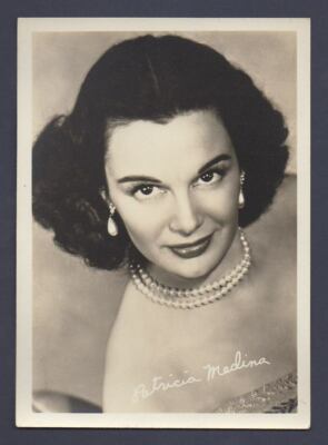 PATRICIA MEDINA sexy actress ORIG FAN PHOTO DBW 5x7 printed autograph ...