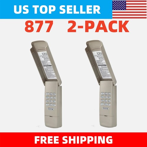 2 PACK Liftmaster Keypad 877LM 877MAX For Door Opener Wireless Garage ...
