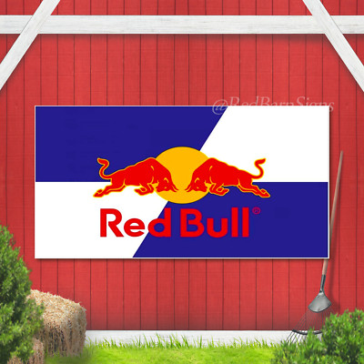 Red Bull Logo Flag Banner Mancave Garage Flag MX/SX | eBay