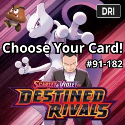 Pokemon TCG Destined Rivals 91-182 Choose Your Card! - Pack Fresh-BULK ...