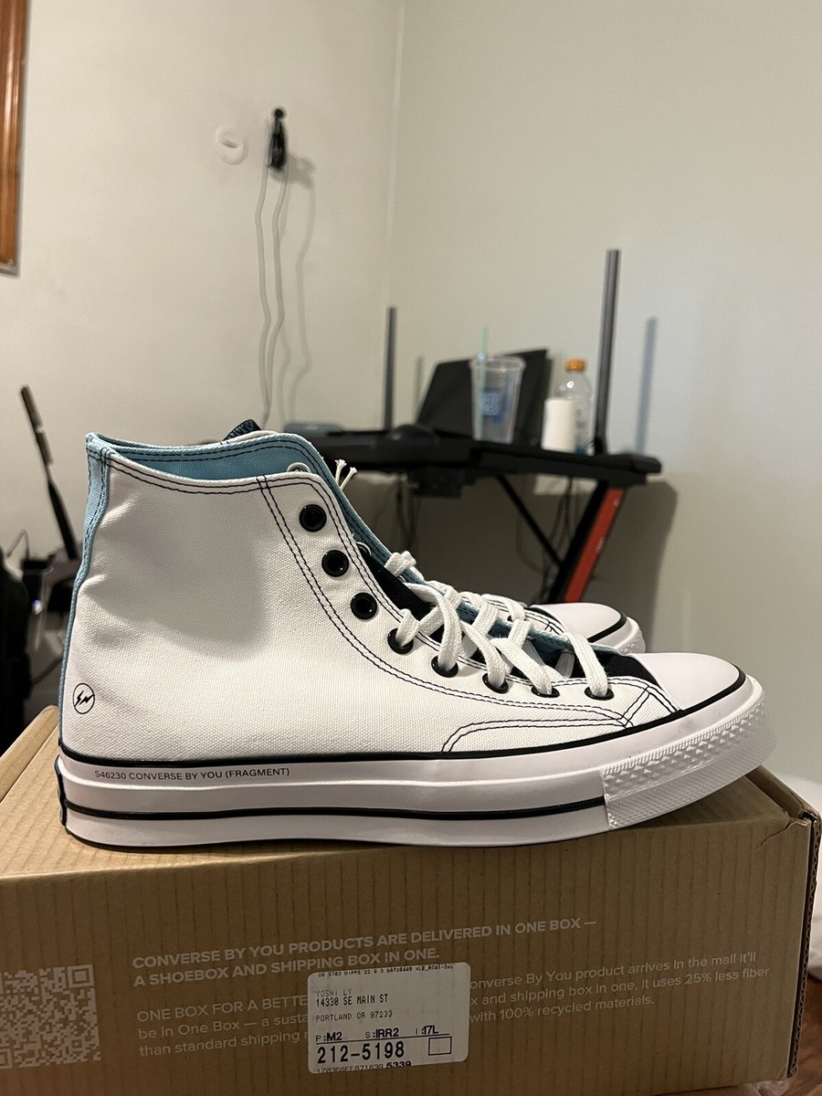 Converse x Fragment High By You White Blue size 8.5 US mens Converse x Fragment High By You White Blue size 8.5 US mens