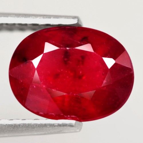 1.7Ct. Natural Gemstone Ruby Top Red Oval Facet Heated, Heated Madagascar Nice! | eBay