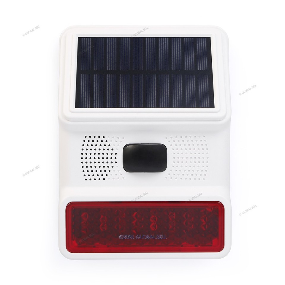 Solar Powered Waterproof Wireless Strobe Siren For HOMSECUR WIFI 4G ...