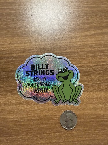 Official Billy Strings Is Natural High Tour Merch Holographic Frog ...