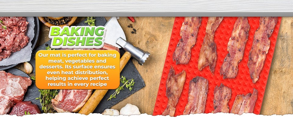 Non Stick Baking Cooking Mat - 16x11.5" Silicone Baking Mat, Fat ...
