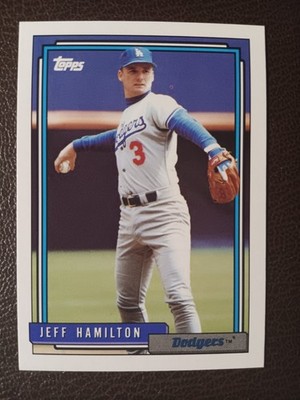 JEFF HAMILTON LOS ANGELES DODGERS 1992 TOPPS BASEBALL CARD #151 | eBay