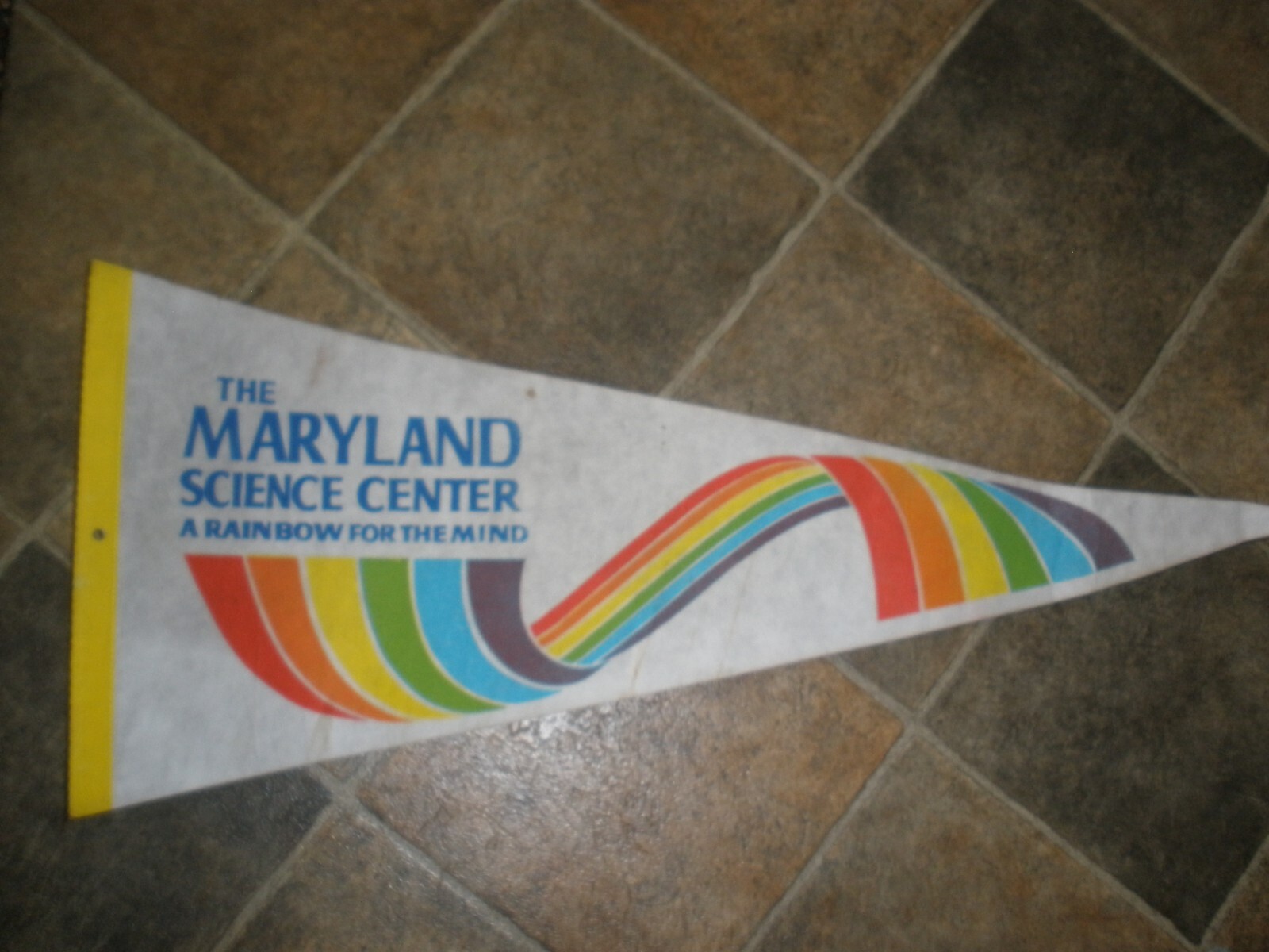 Vintage Souvenir Felt Pennant 30" Maryland Science Center A Rainbow for ...