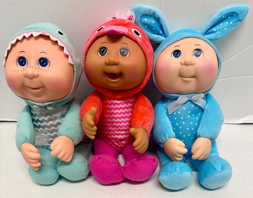 3 CPK Cabbage Patch Kids Babies Cuties Stuffed Animals EXOTIC FRIENDS ...