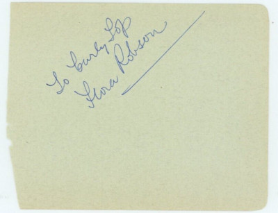 Autographed Album Page British Actress Flora Robson | eBay