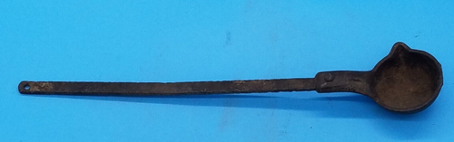 Antique Cast Iron Lead Pouring Ladle #1 Melting Dipper single Spout, 15 ...