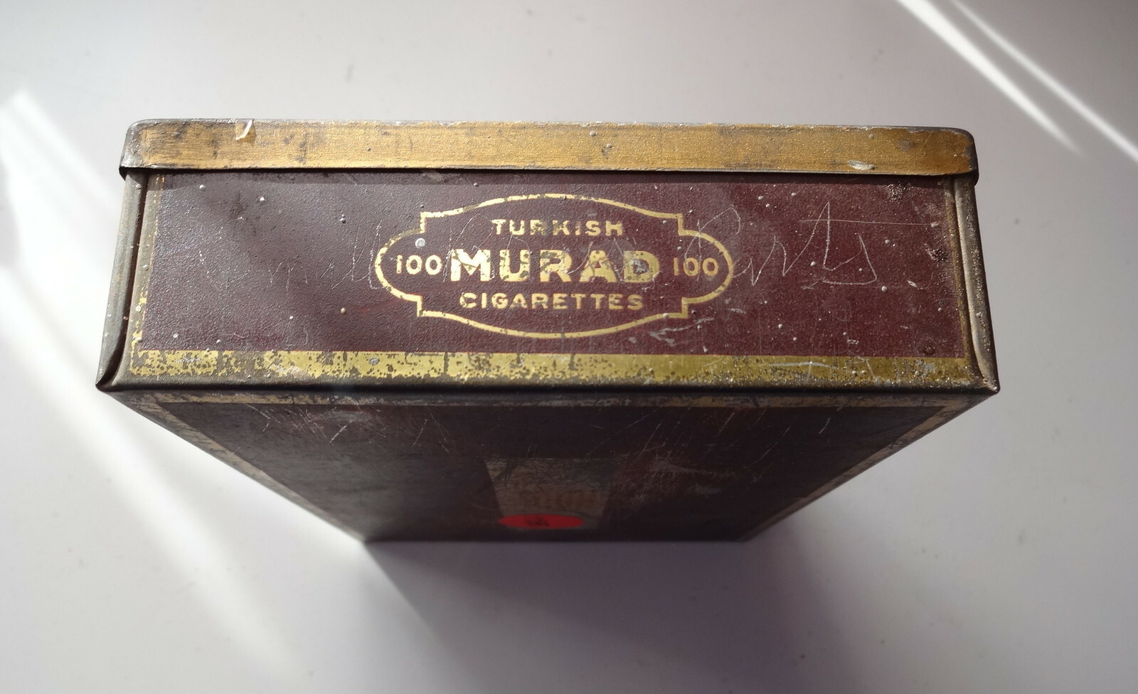 Vtg OLD By Lorillard Co S Anargyros TOBACCO TIN BOX Murad The Turkish ...