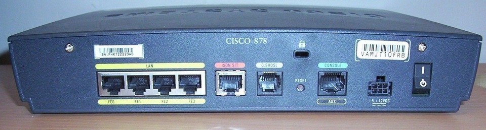 Cisco 878 G.SHDSL modem/router/switch (4-port) CISCO878-K9 V01 ...