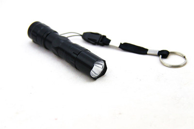 Black Color 3W 1AA Mini Flashlight Small Outdoor Flashlight Police LED ...