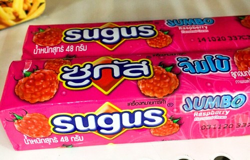 2x Sugus JUMBO Raspberry Flavoured Chews Sweet Chewy candy With Fruit ...