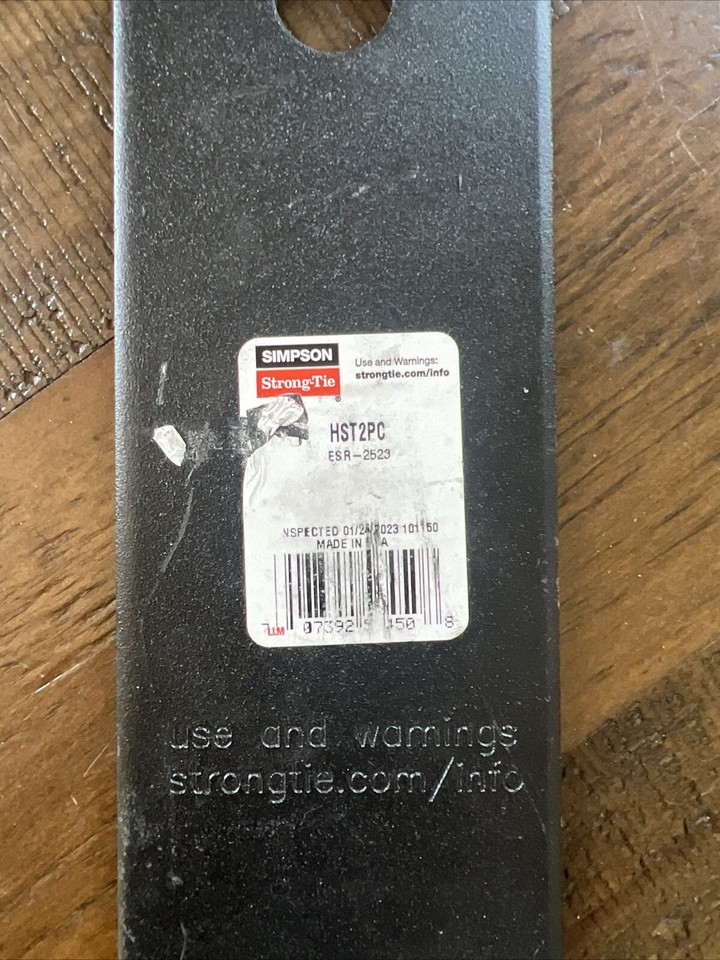 Simpson Strong-Tie HST2PC ESR-2523 Strap Tie Black Powder Coated | eBay