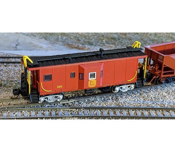 Bluford Shops 41180 N Scale Kansas City Southern ICC Bay Window Caboose ...