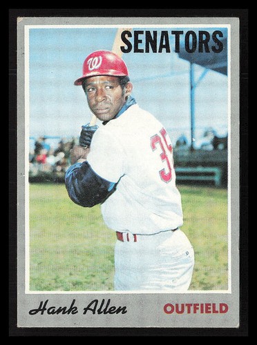 Hank Allen 1970 Topps #14 Washington Senators | eBay