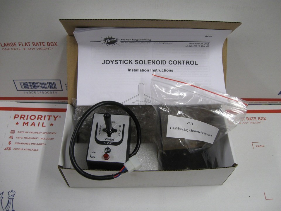FISHER JOY-STICK 6-PIN STRAIGHT SNOW PLOW CONTROL 8292- NEW OEM ...