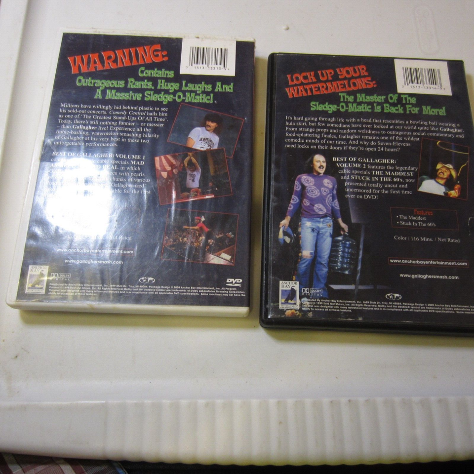 Gallagher: The Best of Gallagher Vol. 1 AND 2 (DVD, 2005) FREE SHIPPING ...