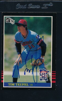 1985 Donruss #192 Tim Teufel Twins Signed Auto *23263 | eBay