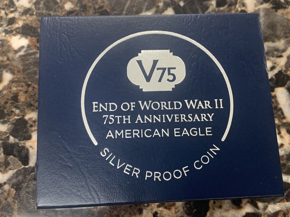 End of World War II 75th Anniversary American Eagle Silver Proof Coin ...