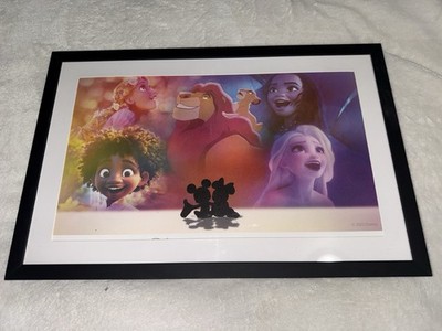 Disney Animation Immersive Experience Print Poster Framed And Matted | eBay