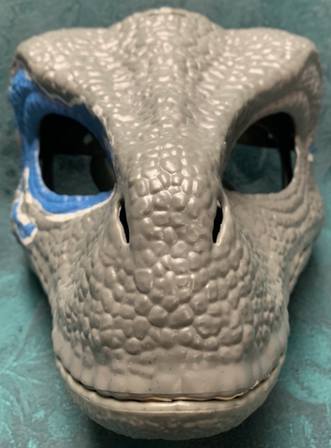 Mattel Jurassic World 2023 Velociraptor Blue Dinosaur Dino Mask | eBay