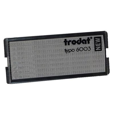 Letter Set 6003 for Trodat Do-It-Yourself Typo Printing Kit, 3mm ...