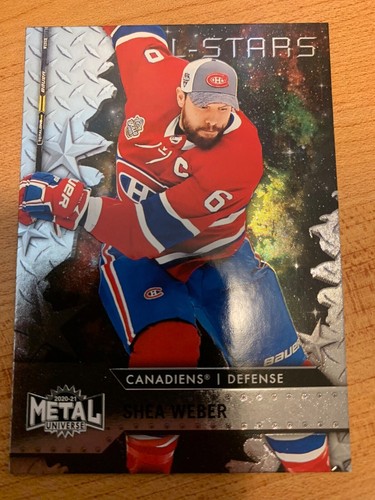 SKYBOX 2020-21 METAL UNIVERSE SHEA WEBER HOCKEY CARD #151 MONTREAL ...