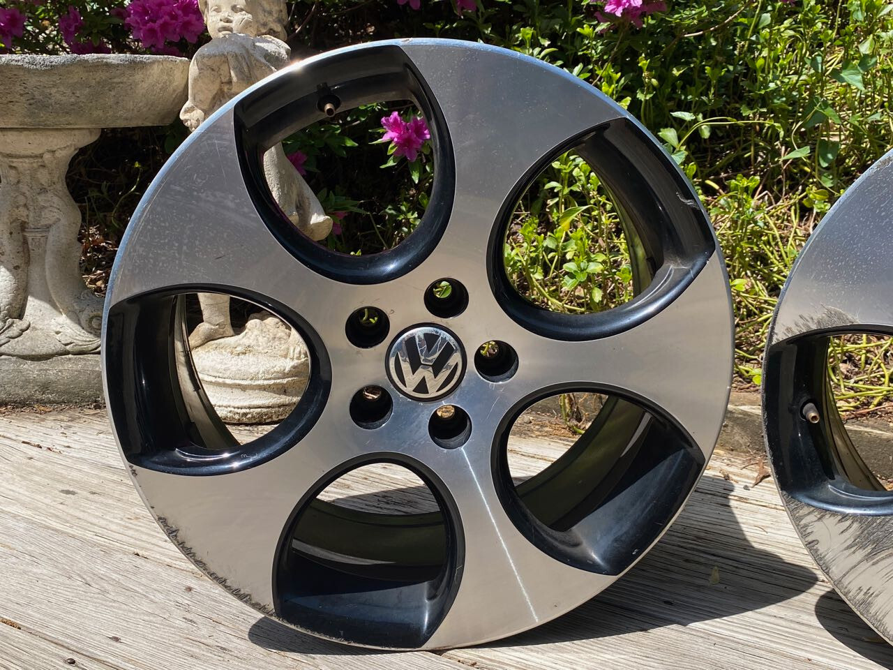 Genuine Set of 4 VW Detroit Aluminum Wheel Rims. Golf GLI GTI Jetta ...