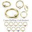 Gold Plated Labret Tragus Cartilage Lip Bar Horseshoe CBR Piercing Ear ...
