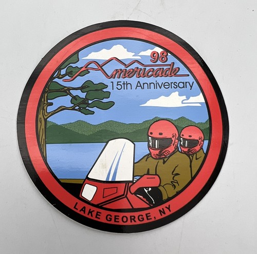 1998 Americade 15th Anniversary Lake George NY Sticker | eBay
