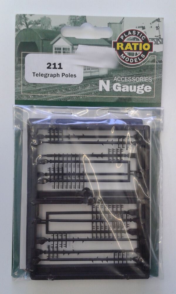 Ratio 211 - 10 X Telegraph Poles 'n' Gauge Brown Plastic Kit for sale ...